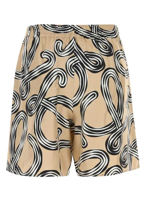 Loewe Printed Silk Paula Ibiza Shorts - Red