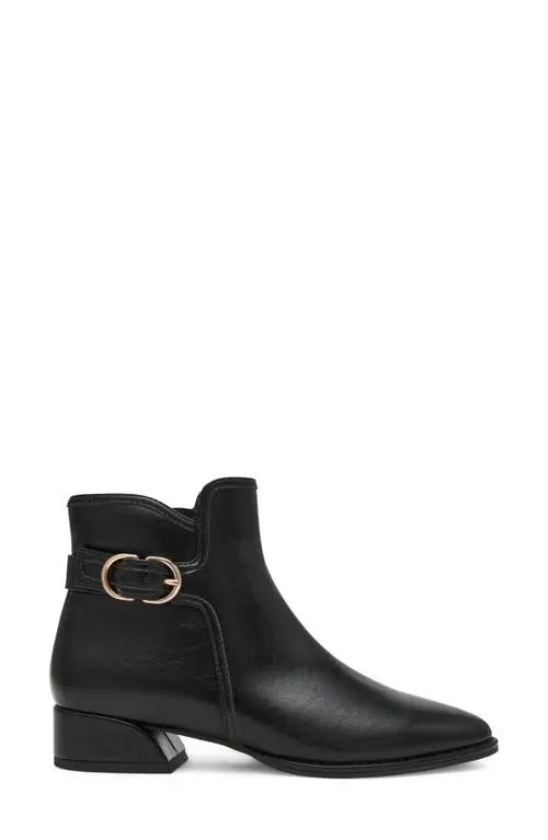 Anne Klein Akanchor Bootie - Black Smooth