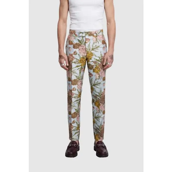 TWISTED TAILOR Hirshfield Slim Fit Floral Suit Trousers