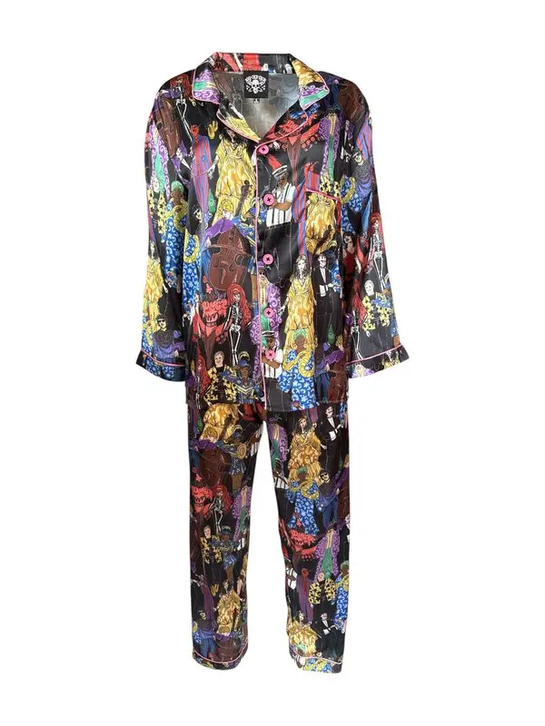 ANY OLD IRON Multicolor Nola Heroes Pajamas - Black/red