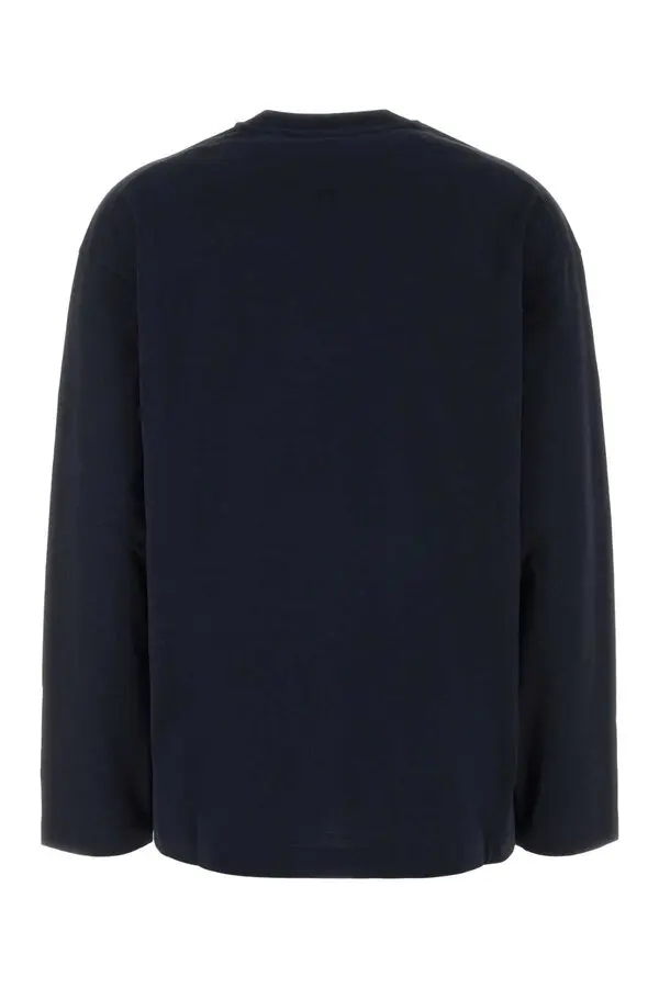 JIL SANDER Midnight Cotton T-shirt - Blue