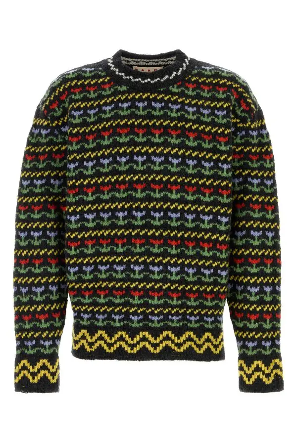 Marni Embroidered Wools Sweater