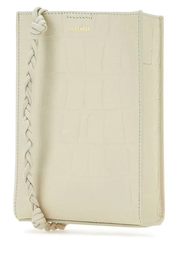 JIL SANDER Ivory Leather Shoulder Bag - White