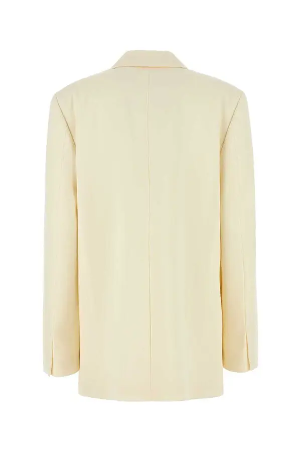 JIL SANDER Cream Wool Blazer