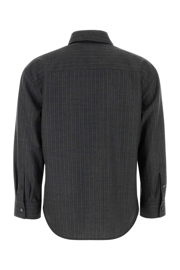 JIL SANDER Embroidered Wool Shirt