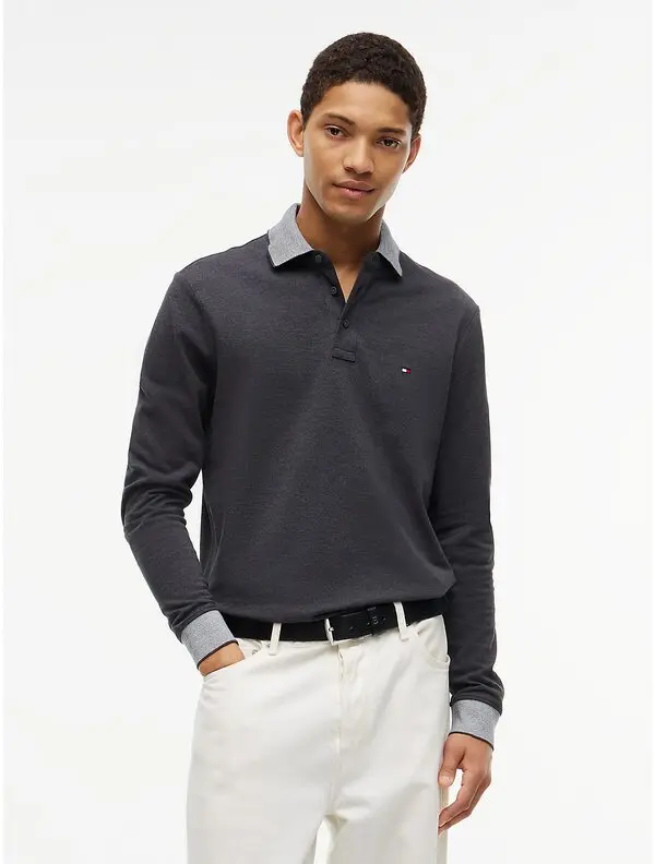 Tommy Hilfiger Regular Fit Two-tone Pique Polo