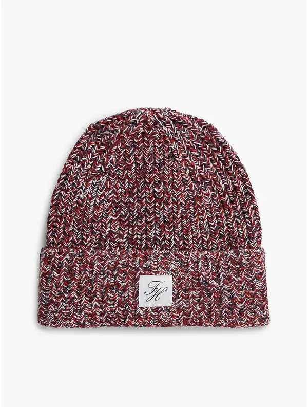 Tommy Hilfiger Script Monogram Patch Marled Beanie