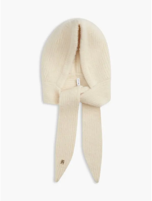 Tommy Hilfiger Monogram Logo Knit Hood