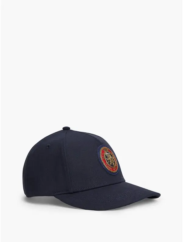 Tommy Hilfiger Crest Logo Patch Baseball Cap - Space Blue