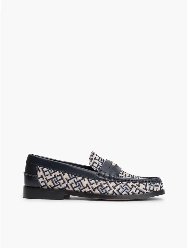 Tommy Hilfiger Jacquard Monogram Penny Loafer