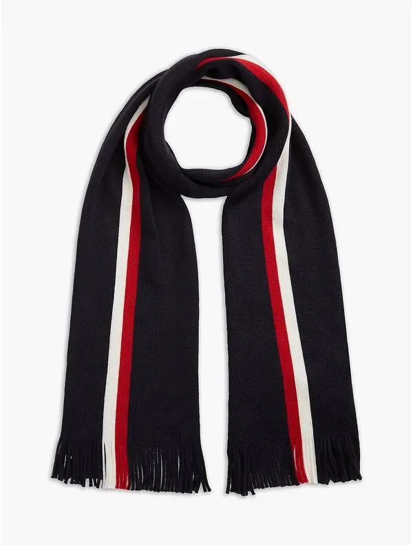 Tommy Hilfiger Signature Stripe Wool-blend Scarf
