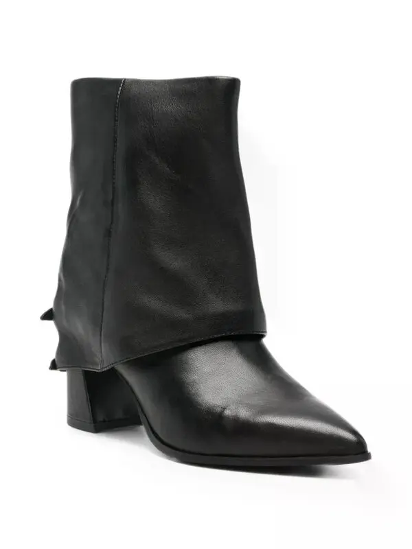 BRUNO PREMI Buckle-detail Pointed-toe Ankle Boots