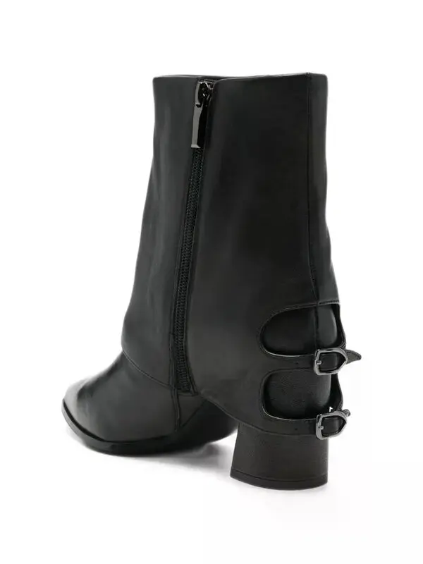 BRUNO PREMI Buckle-detail Pointed-toe Ankle Boots