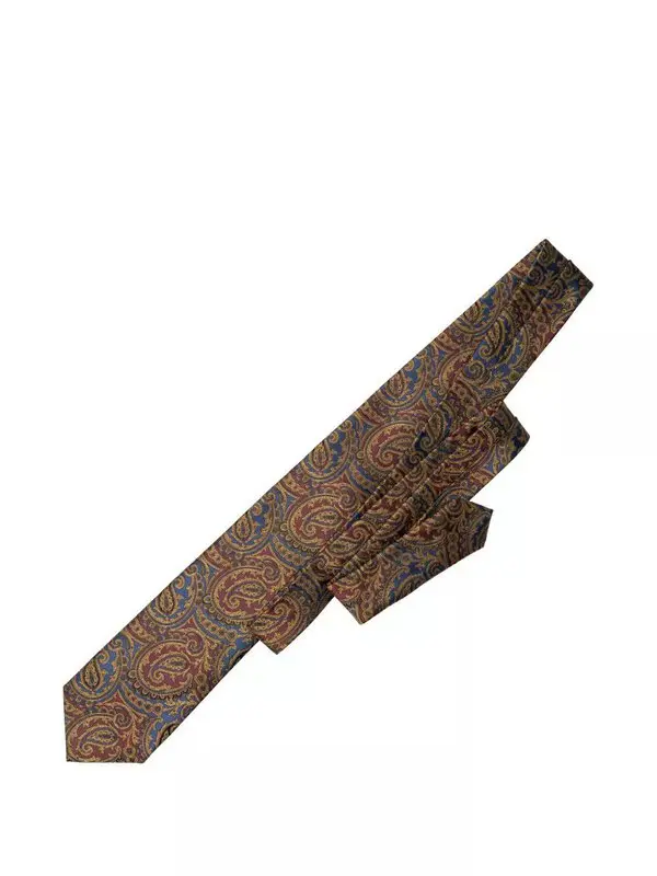 ELIZABETTA San Carlo Paisley-jacquard Tie