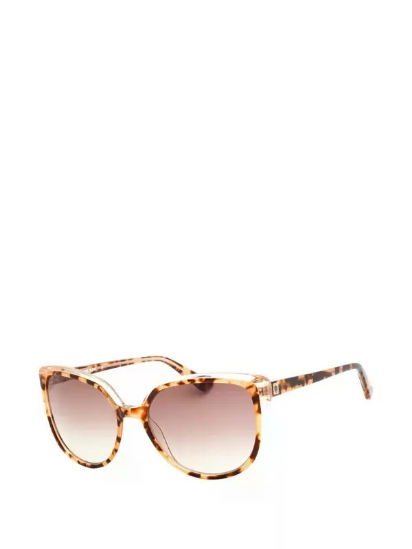 Anne Klein Tortoiseshell-effect Cat-eye Sunglasses