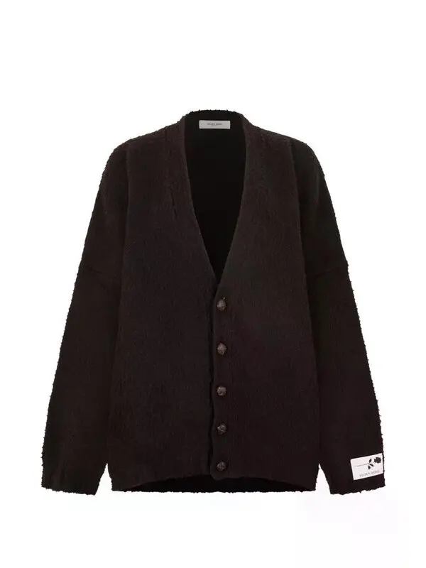 GOLDEN GOOSE Cardigan In Casentino-effect Wool - Brown