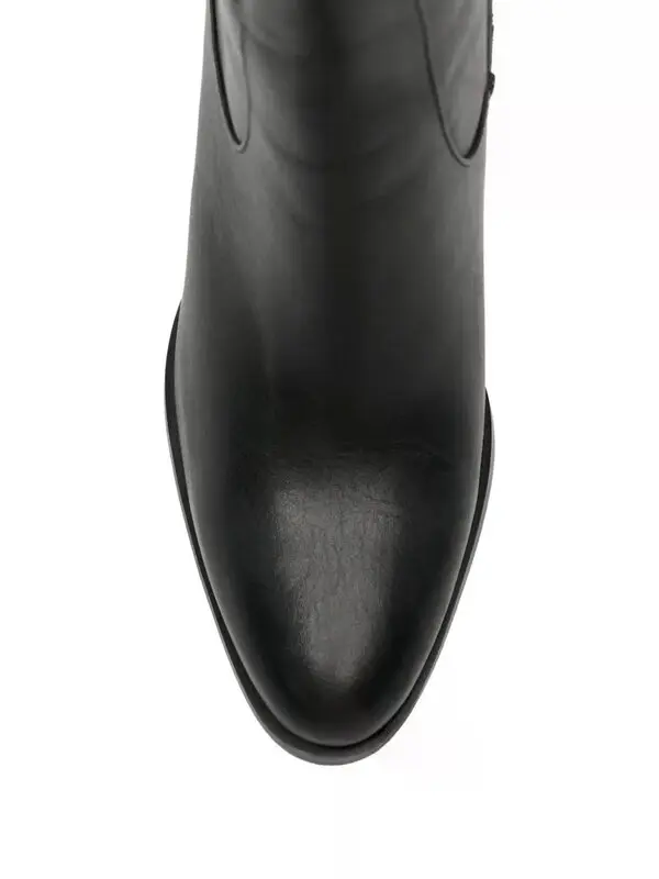 SERGIO MORETTI FIRENZE Buckle-detail Leather Ankle Boots