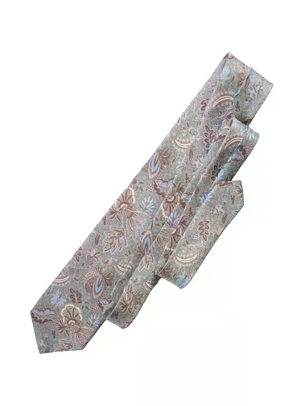 ELIZABETTA Medici Floral-print Tie