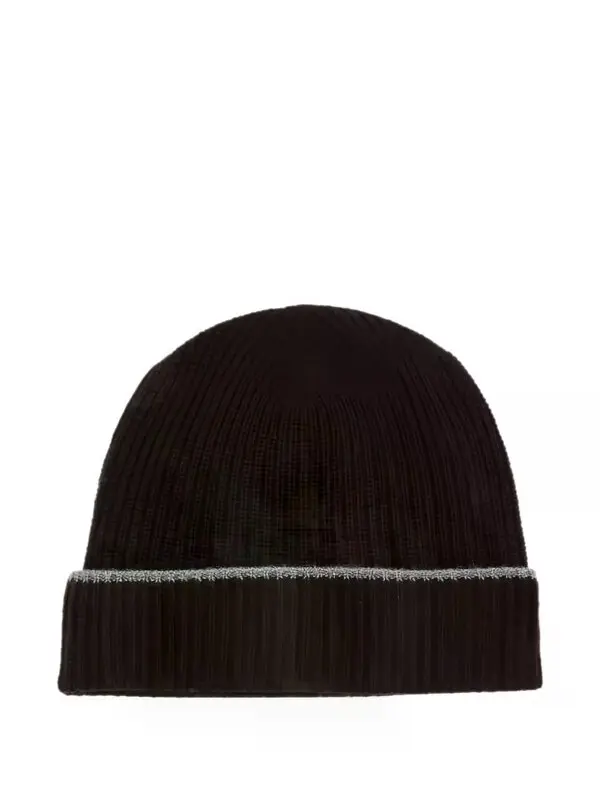 Eleventy Ribbed-knit Beanie Hat