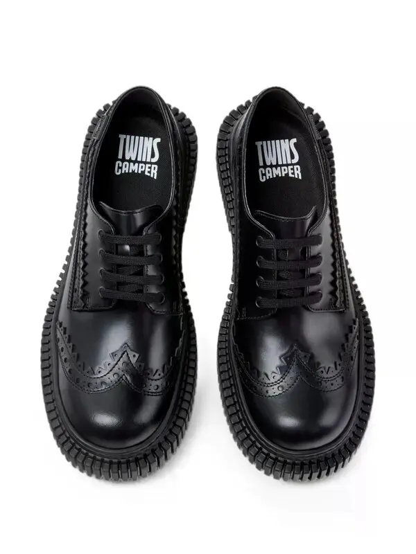 Camper Pix Brogue-detail Leather Loafers Shoes