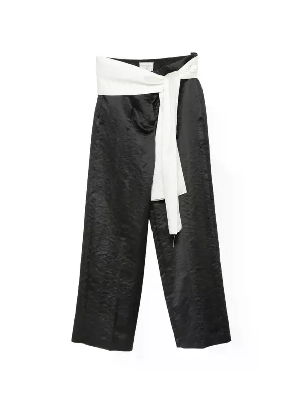 FORTE_FORTE Satin-finish Wide-leg Trousers