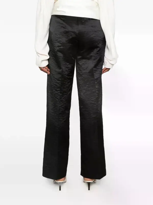 FORTE_FORTE Satin-finish Wide-leg Trousers