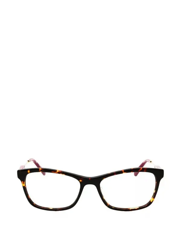 Calvin Klein Tortoiseshell-effect Rectangle-frame Glasses - Brown