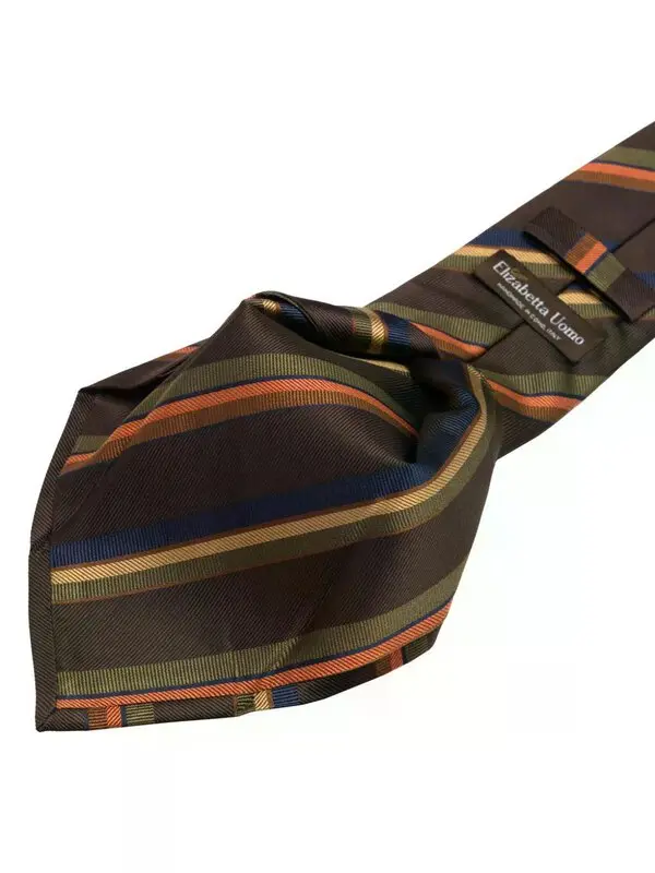 ELIZABETTA Battisti Silk Jacquard Tie