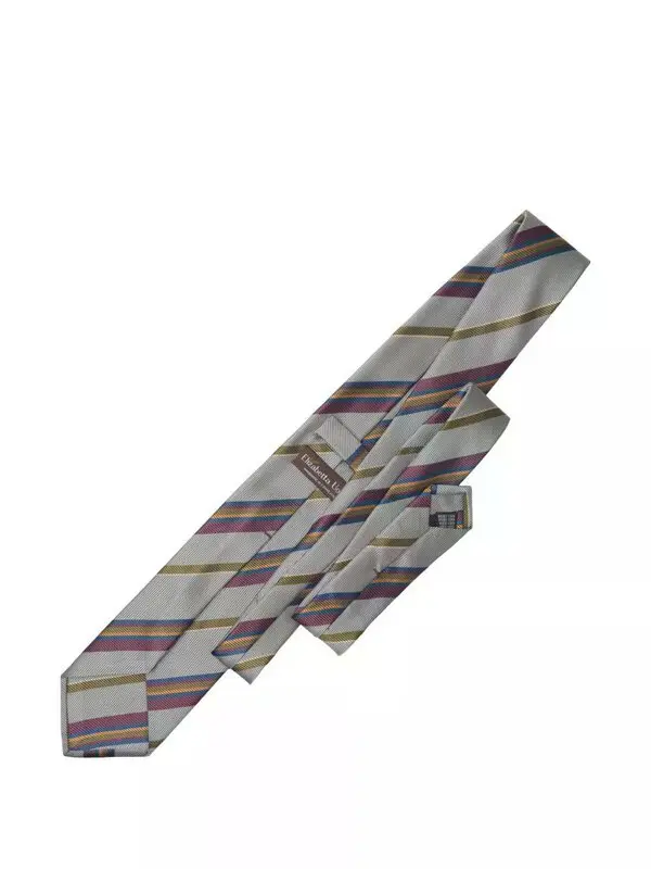 ELIZABETTA Lugano Jacquard-stripe Tie