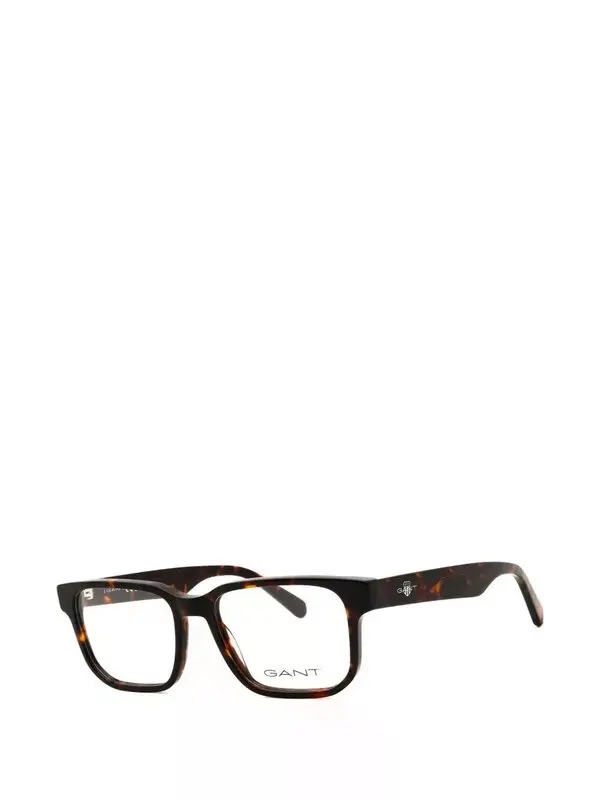 Gant Tortoiseshell-effect Rectangle-frame Glasses