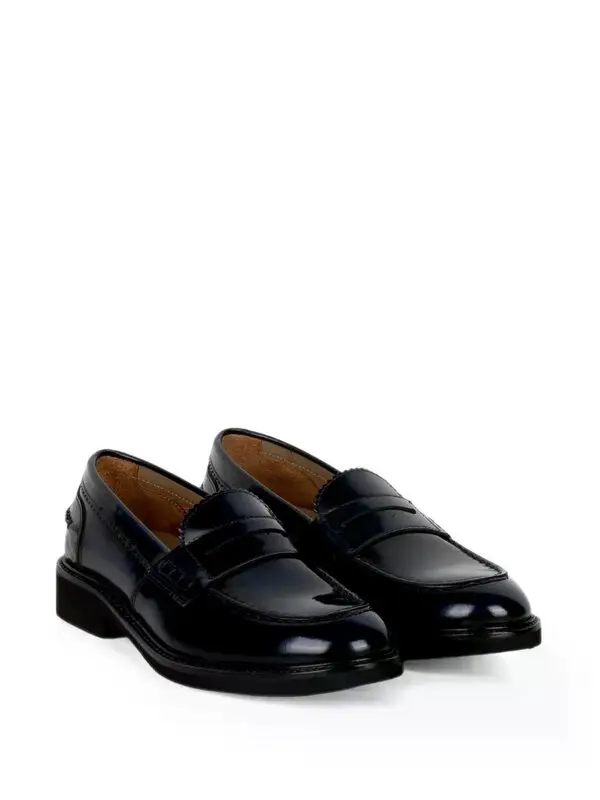 FRANCO FEDELE Calf Leather Penny Loafers