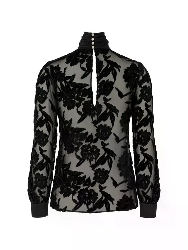 Redemption Devoré Pussy-bow Blouse