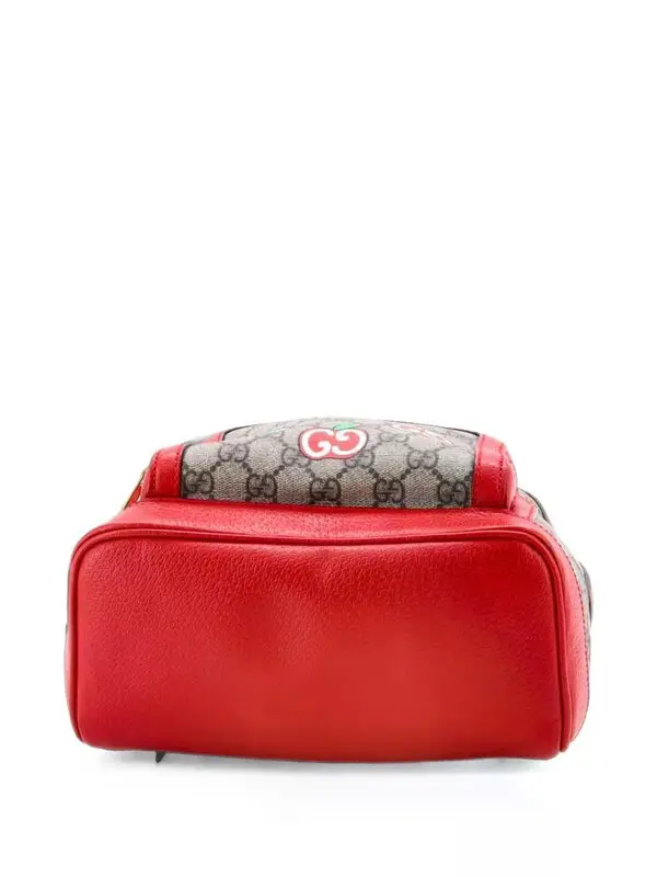 Gucci Zip Pocket Apple Gg Coated Canvas Small Backpack