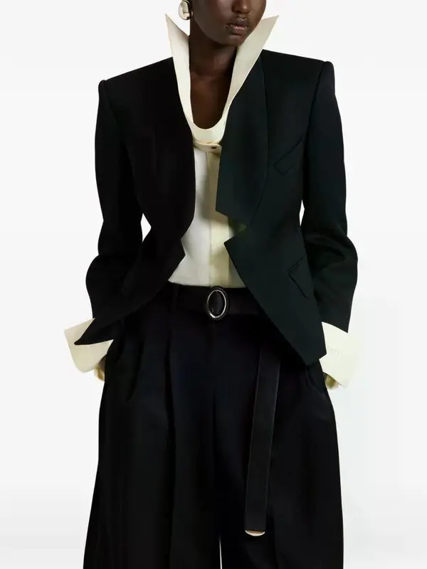 Givenchy Reverse Lapel Jacket In Wool