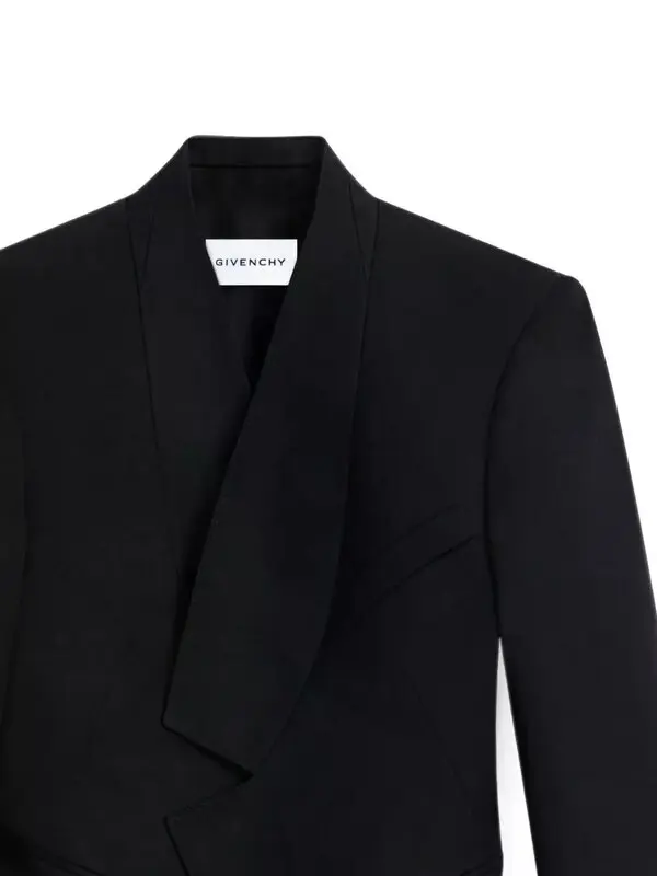 Givenchy Reverse Lapel Jacket In Wool