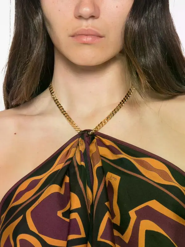 Emilio Pucci Chain-link Halterneck Top