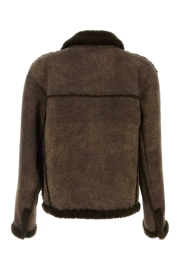 Giorgio Armani Chocolate Shearling Jacket