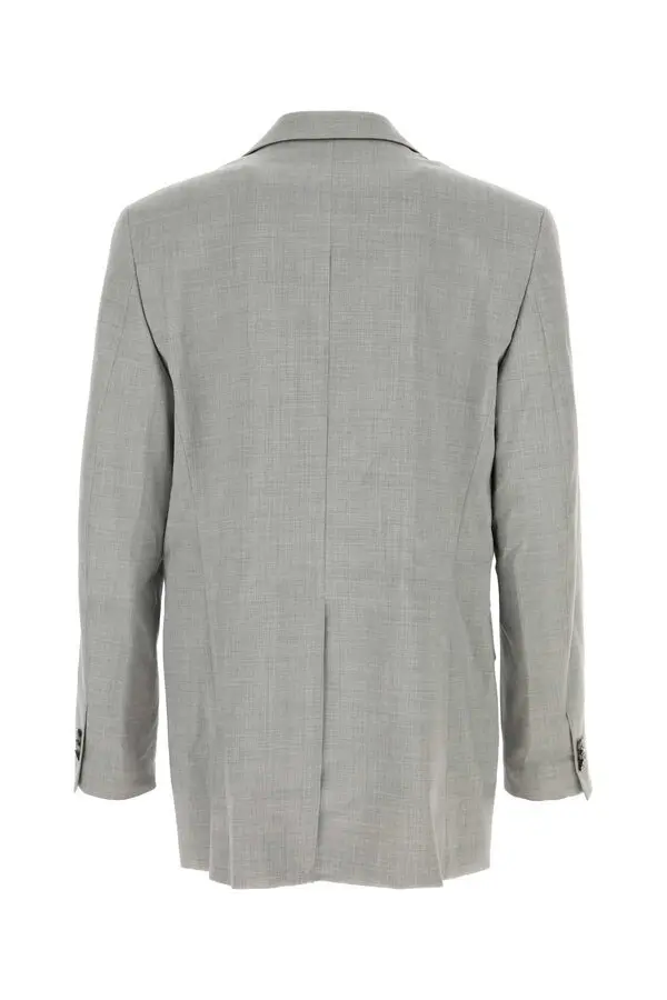 Loewe Grey Wool Blazer - Gray