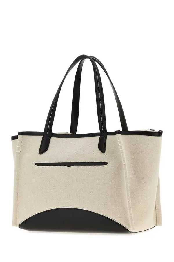 JW Anderson Sand Canvas Loafers Shopping Bag - Brown