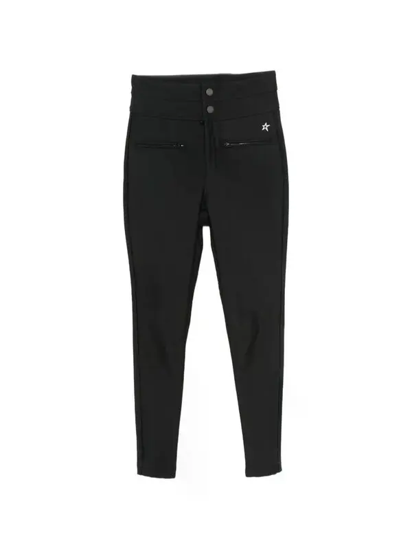 Perfect Moment Aurora Logo-embroidered Skinny Trousers - Black