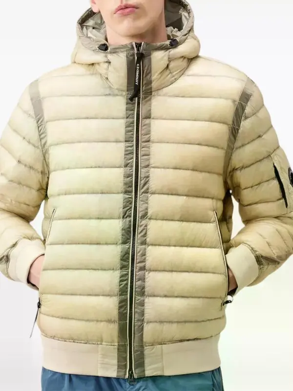C.P. COMPANY D.d. Shell Hooded Lens Down Jacket - Neutrals