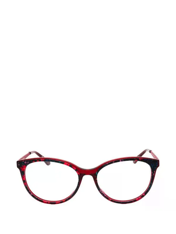 DRAPER JAMES Floral-print Cat-eye Glasses - Red