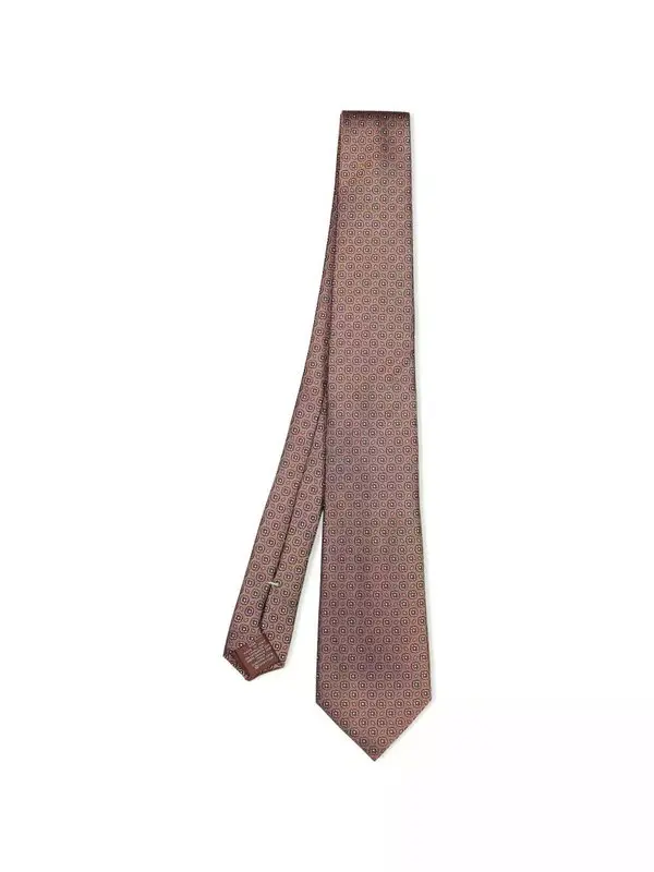 Canali Geometric-pattern Tie