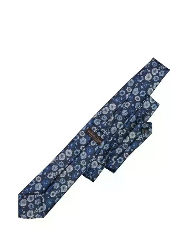 ELIZABETTA Pergola Floral-jacquard Tie