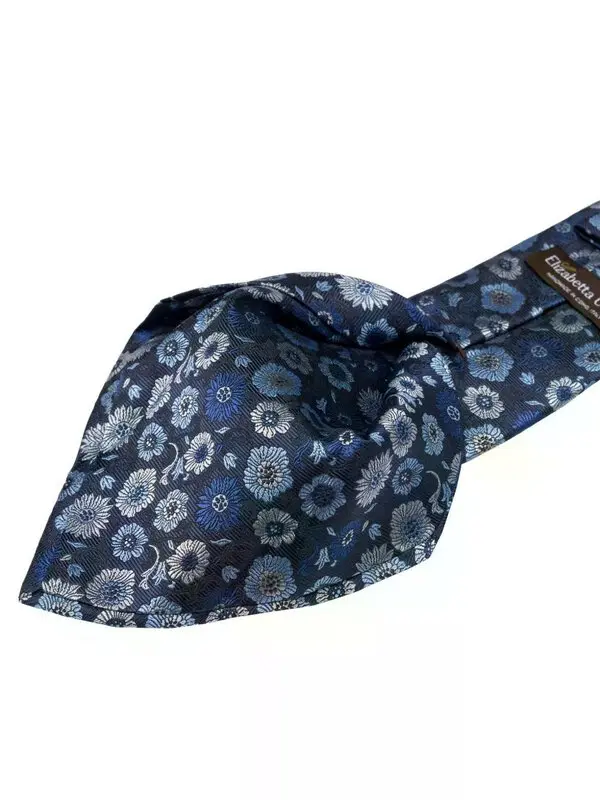 ELIZABETTA Pergola Floral-jacquard Tie