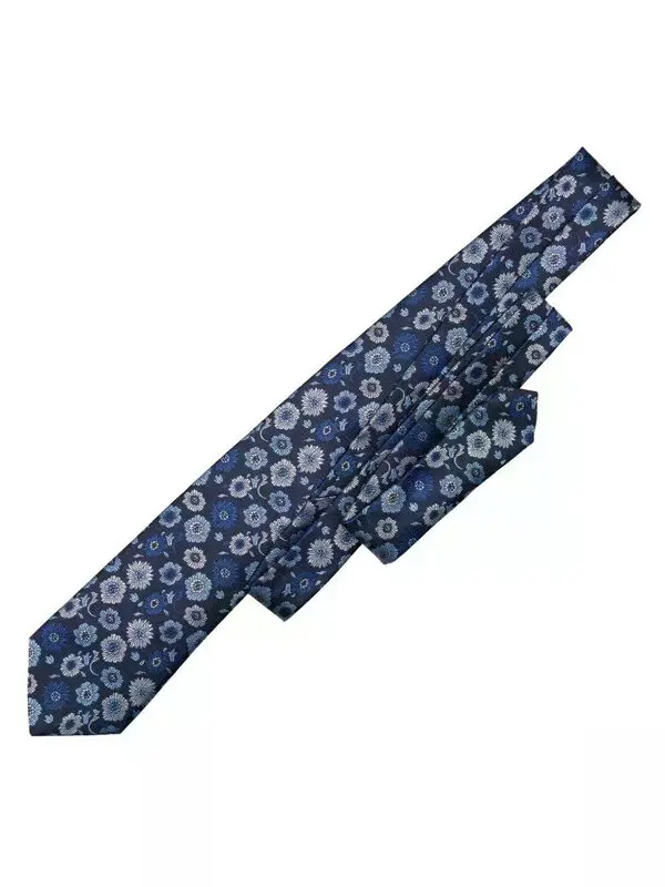 ELIZABETTA Pergola Floral-jacquard Tie