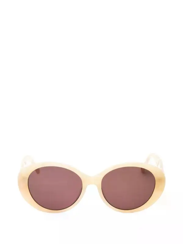 Anne Klein Glamorous Oval-frame Sunglasses