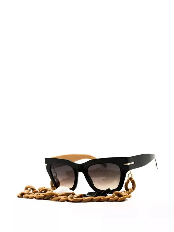 BOSS Rectangular-frame Chain-link Sunglasses