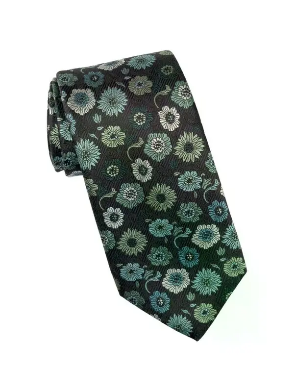 ELIZABETTA Pergola Floral-jacquard Tie