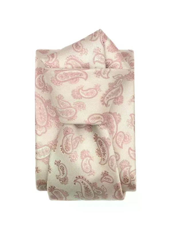 ELIZABETTA Colombo Paisley-jacquard Tie